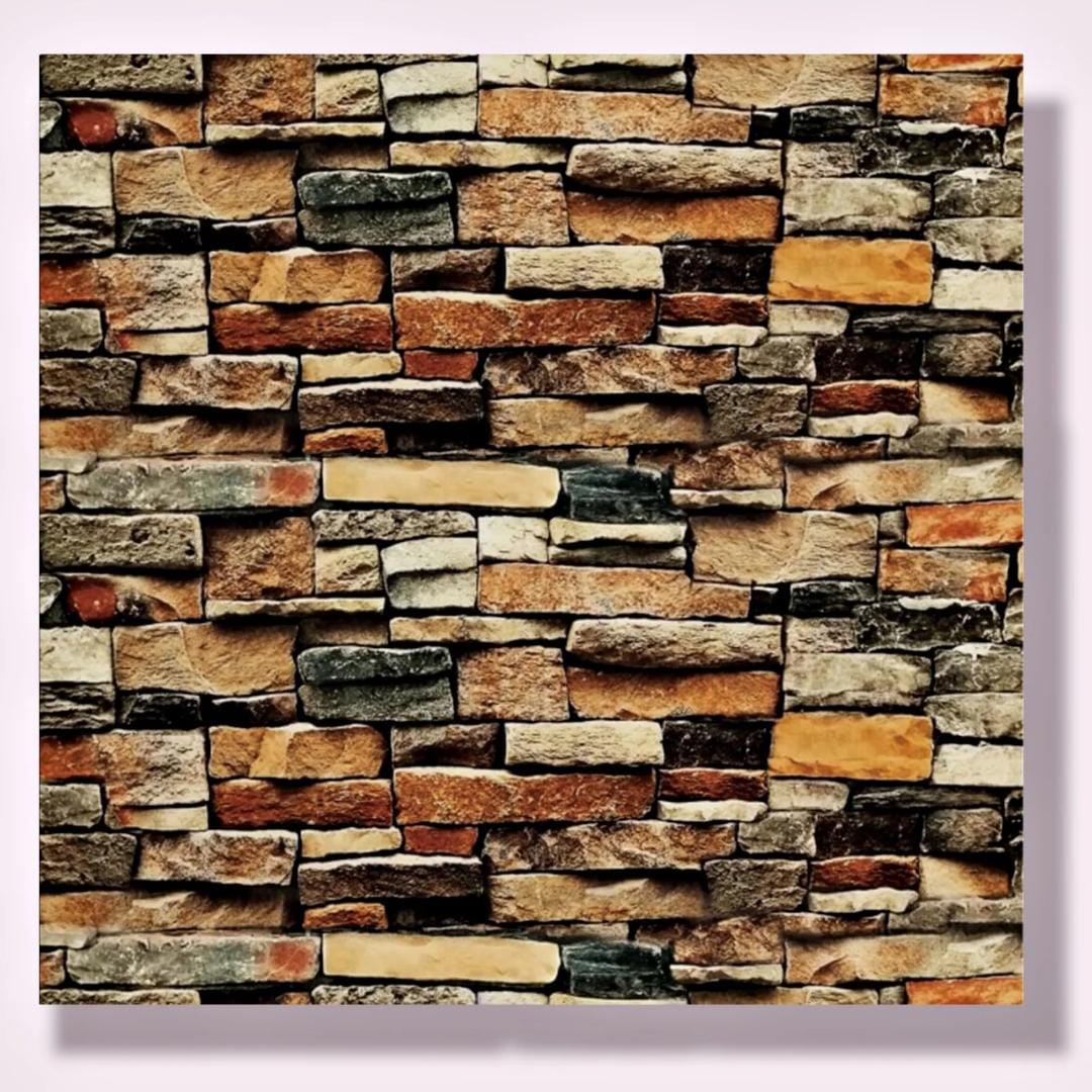 Set 10 x Placa autoadeziva pentru perete tip caramida , impermeabila,